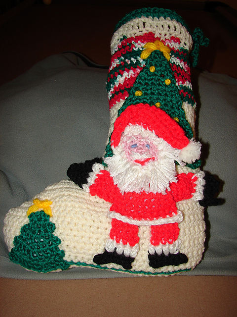 Ravelry: Santa Stocking pattern by Juanita Muner