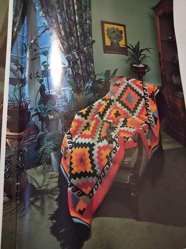 Ravelry: Indian Afghan pattern by Spinnerin