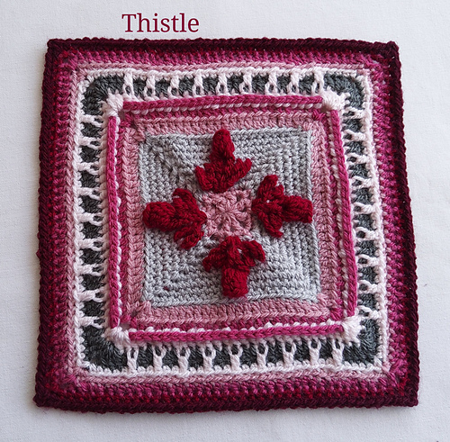 Ravelry: Thistle Block pattern by Agrarian Artisan