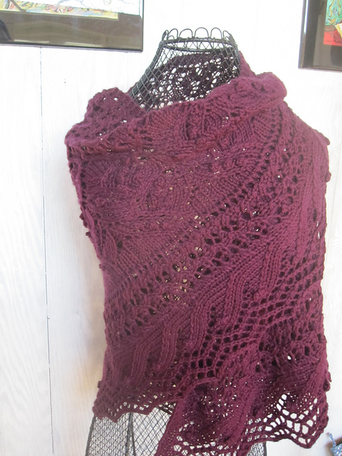 Ravelry: hrhdeb's Juneberry Shawl in Capra