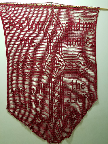 Ravelry: Celtic Cross Filet Hanging pattern by Heather Krieg