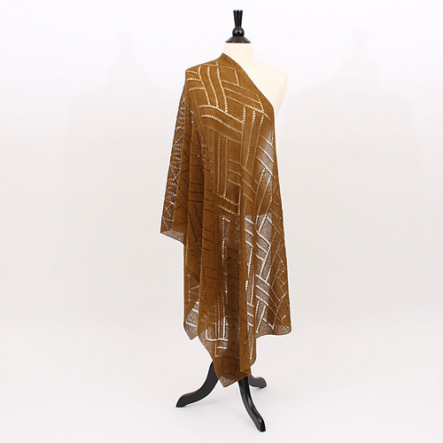 Ravelry: Augustus Classic Yak Shawl pattern by Steve Rousseau