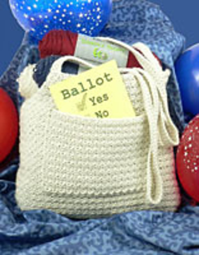 Ravelry: Vote Tote pattern by Deb D'Zio