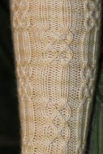 Ravelry: Rib and Braid Socks pattern by Maureen Foulds