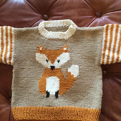 Ravelry: Fox Pullover pattern by Gail Pfeifle, Roo Designs