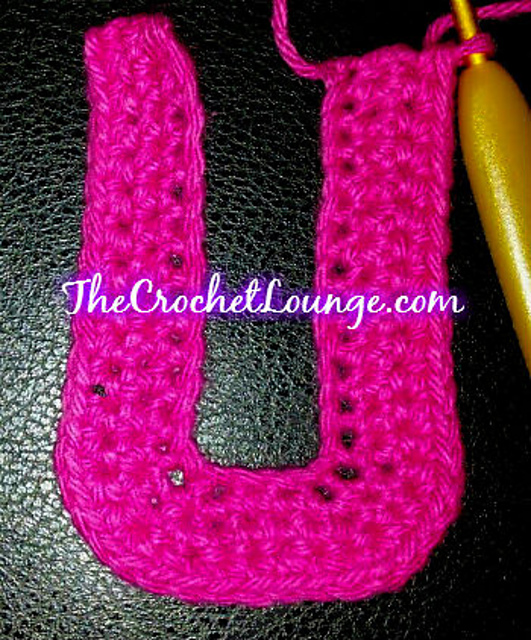Ravelry: Block Capital Letter U pattern by "e" Lee