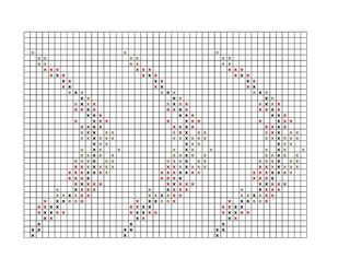 Ravelry: Les Trois Plumes Chart pattern by Rosie Wallington