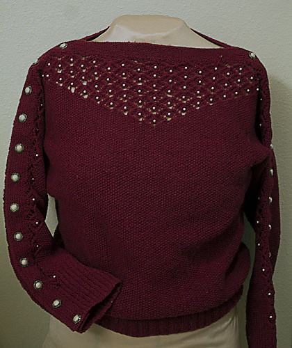 Ravelry: Buttoned-Sleeve Blouse pattern by Modern Knitting