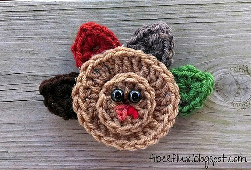 Ravelry: Turkey Applique pattern by Fiber Flux / Jennifer Dickerson