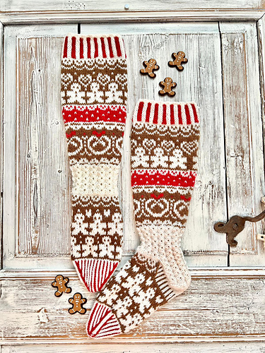Ravelry: Gingerbread socks pattern by Sonja Nykänen