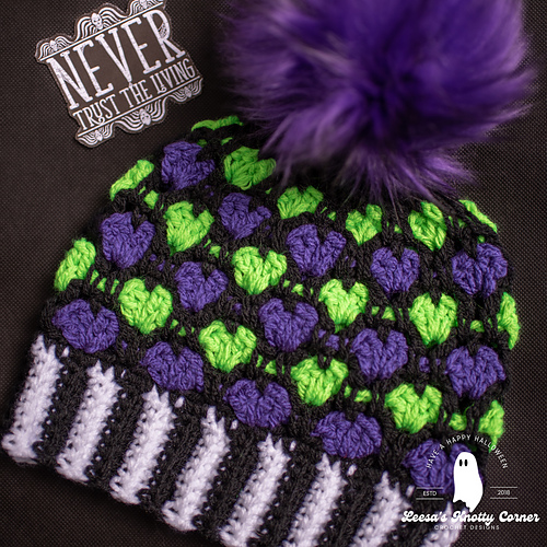 Ravelry: Snow Heart Beanie pattern by Leesa's Knotty Corner