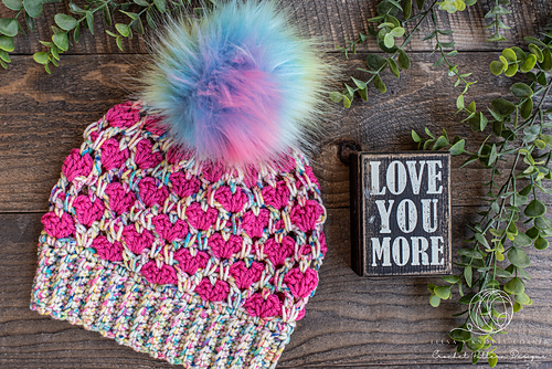 Ravelry: Snow Heart Beanie pattern by Leesa's Knotty Corner