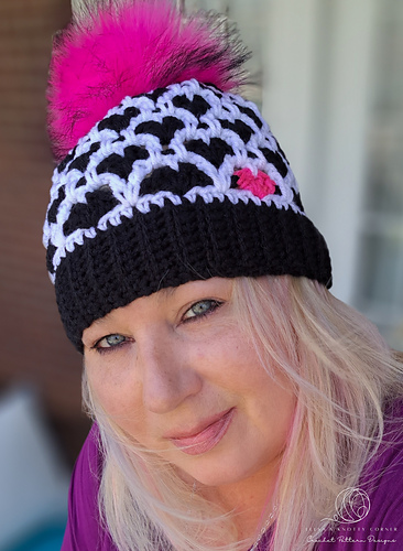 Ravelry: Snow Heart Beanie pattern by Leesa's Knotty Corner