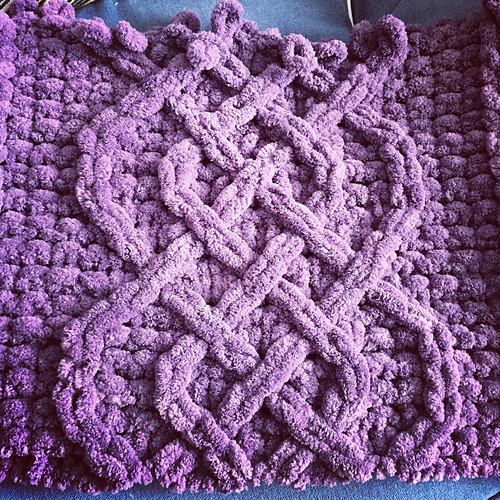 Ravelry: Chunky Celtic Cable Saxon Braid Blanket pattern by I Love My ...