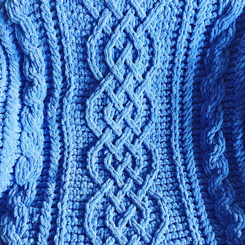 Ravelry: Celtic Cable Saxon Braid Baby Blanket pattern by I Love My Blanket