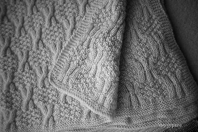 Ravelry: #29 Block and Cable Throw pattern by Vogue Knitting