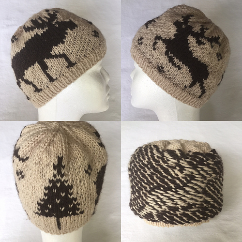 Ravelry: Forest Friends - Moose & Deer Hat pattern by Lynne Ulicki