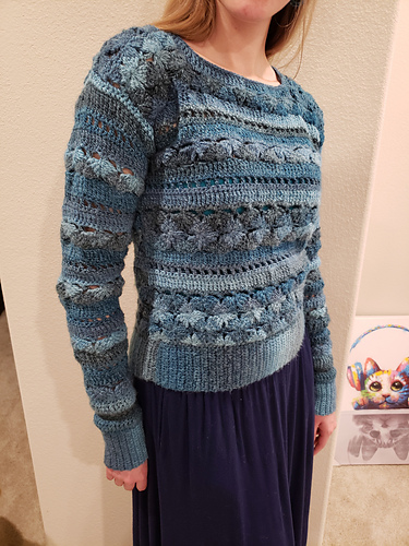 Swirling Ocean Sweater : r/crochet