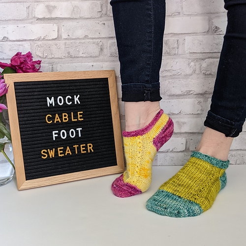 Ravelry: Mock Cable Foot Sweater pattern by Amanda Pascoe