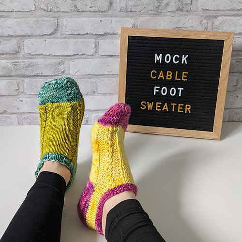 Ravelry: Mock Cable Foot Sweater pattern by Amanda Pascoe