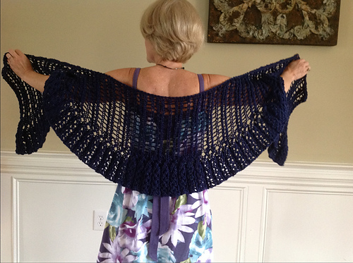Ravelry: Luxe Lace Wrap pattern by Ing-credible Threads Designs