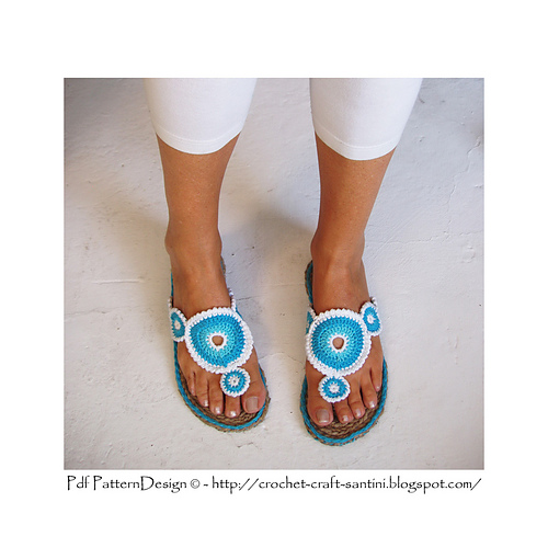 Ravelry: Yo-Yo Sandals with Cord Soles pattern by Sophie and Me-Ingunn ...