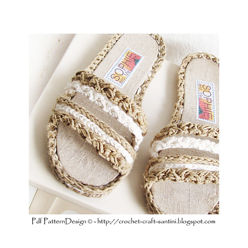 Ravelry: Cord Sandals pattern by Sophie and Me-Ingunn Santini