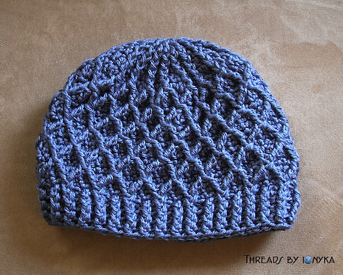 Ravelry: A Girl's Best Friend Diamond Pattern Hat pattern by Tanya Naser