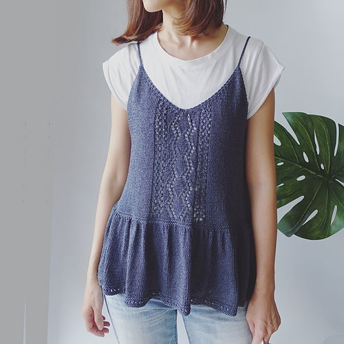 Ravelry: Peplum Cami Top pattern by Irene Lin