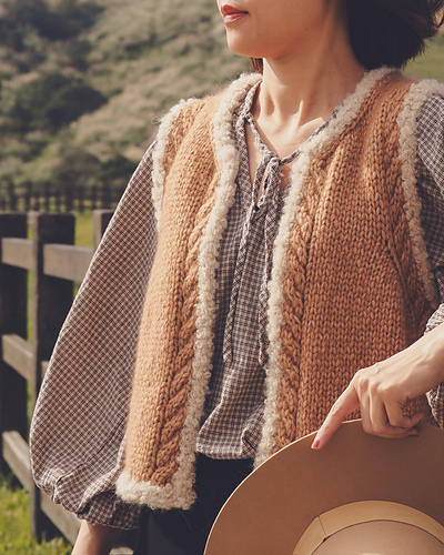 Ravelry: Fluffy Border Vest pattern by Irene Lin