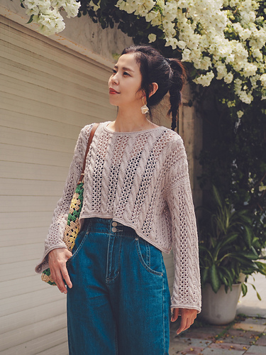 Ravelry: Kylie Pullover pattern by Irene Lin