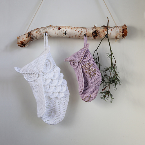 Ravelry: Athena Owl Stocking pattern by Irene Strange