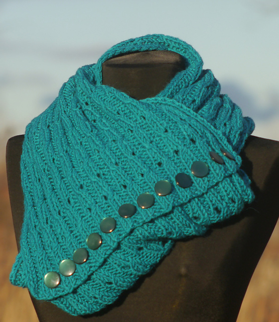 Ravelry: irinairins' Rib Lace Scarf/Cowl
