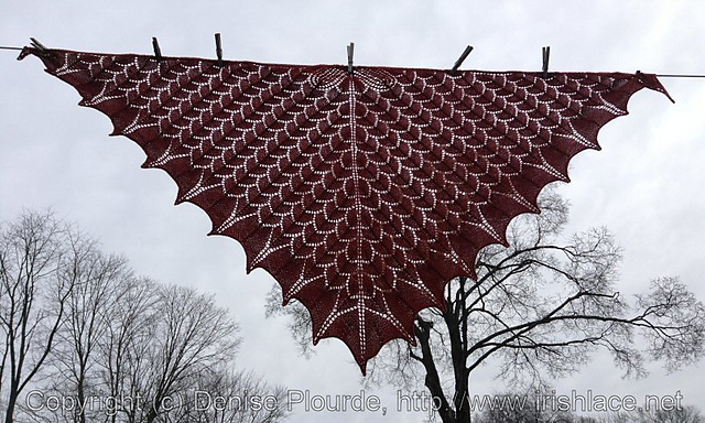 Ravelry: Dragon Scale Shawl, upscaled pattern by Denise Plourde