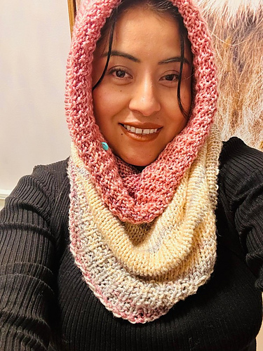 Ravelry: Silky Twist Cowl/Hoodie pattern by Iris Schreier