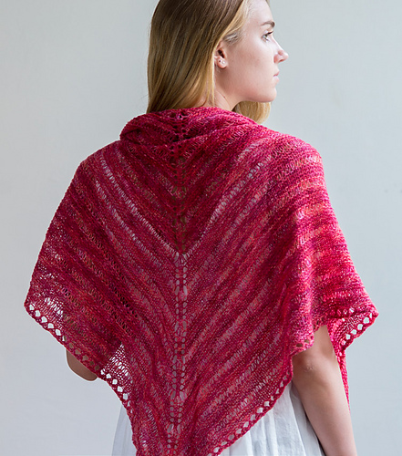 Ravelry: Triangle Lace Shawl pattern by Deborah Frank