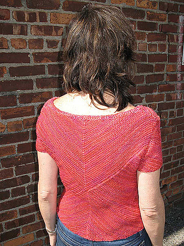 Ravelry: P90 Diagonal Triangle Tank/Tee pattern by Iris Schreier