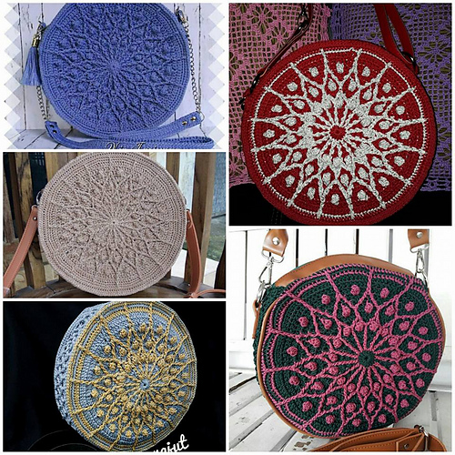 Ravelry: Cakra Circle Bag pattern by Irana Shintarani