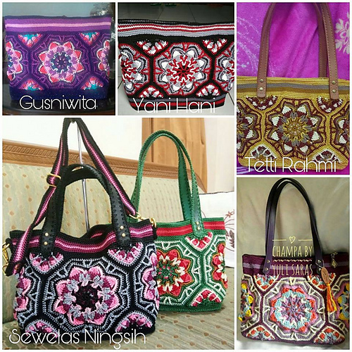 Ravelry: Champa Tote Bag pattern by Irana Shintarani