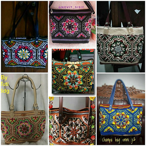 Ravelry: Champa Tote Bag pattern by Irana Shintarani