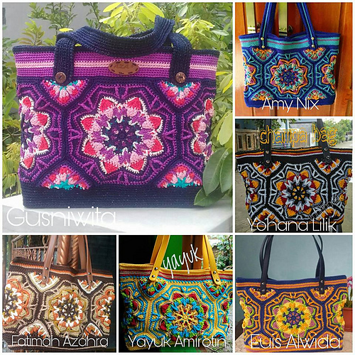 Ravelry: Champa Tote Bag pattern by Irana Shintarani