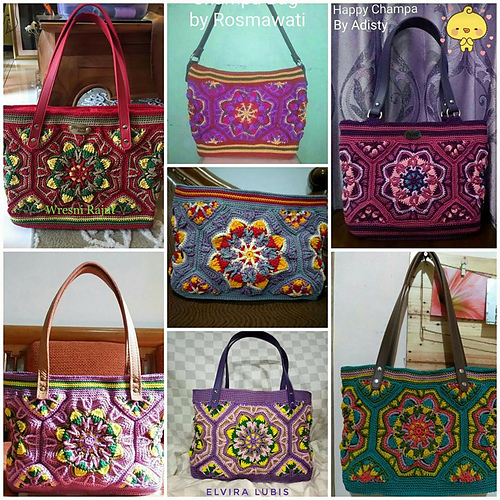Ravelry: Champa Tote Bag pattern by Irana Shintarani