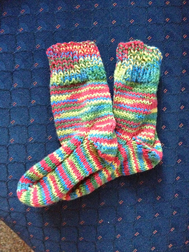 Ravelry: Two Needle Socks pattern by Kristine Rocha