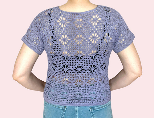 Ravelry: Lacy Floral Diamond Mesh Top pattern by Island Magic (Indra)