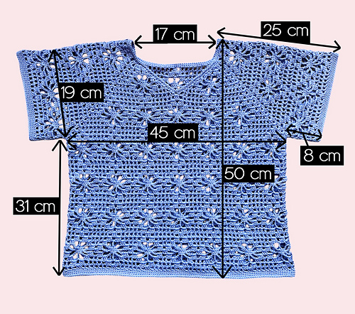 Ravelry: Lacy Floral Diamond Mesh Top pattern by Island Magic (Indra)