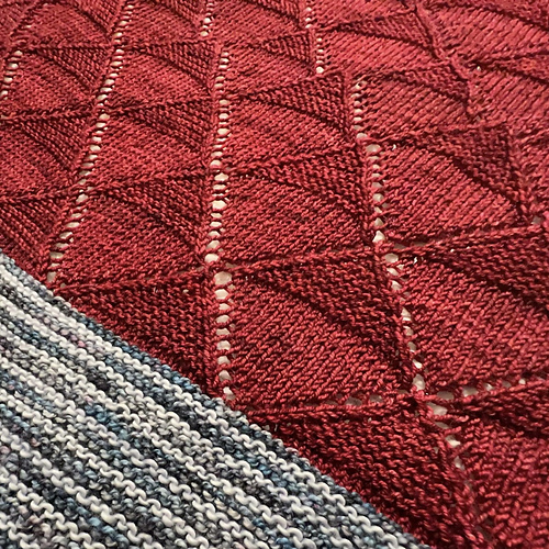 Ravelry: Diamond Path Shawl pattern by Ester Puente