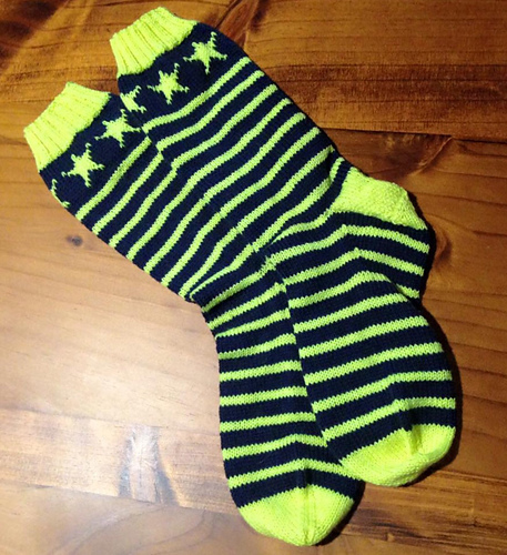 Ravelry: Star Bright Socks pattern by Judy Kennedy