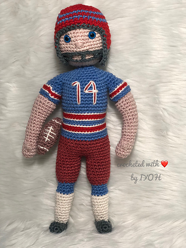 Ravelry: Football Player pattern by Defy Society Arts