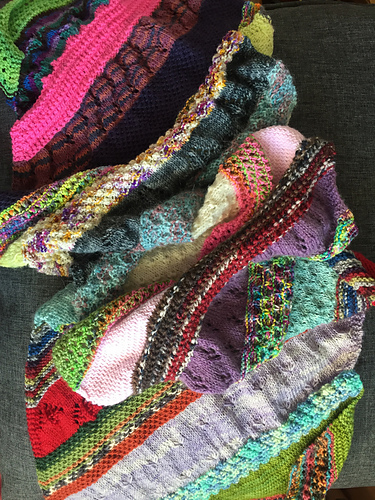Ravelry: Advent MiniSkein Sampler Wrap pattern by Julie-Ann Amos