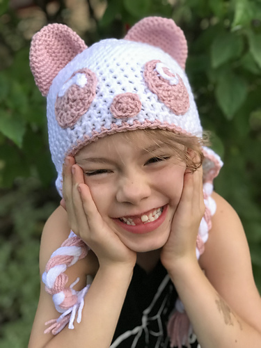 Ravelry: Panda Bear Hat pattern by Lisa M Fox